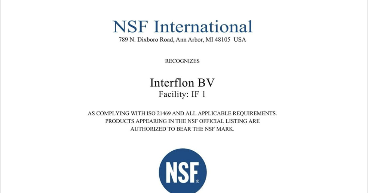 Certificación ISO 21469 | Interflon