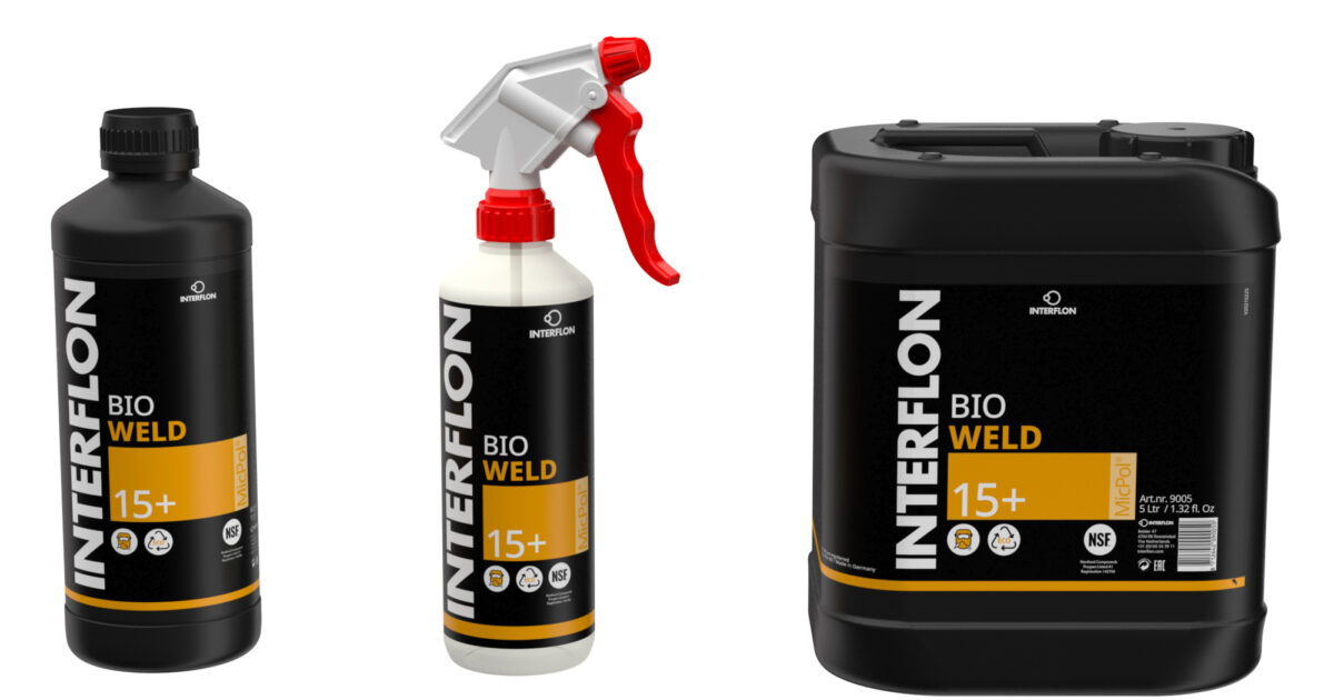 User and environmentally friendly anti spatter spray | Interflon